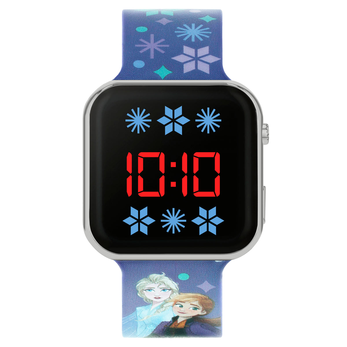 Frozen Blue Printed Strap LED Watch – Tikkers